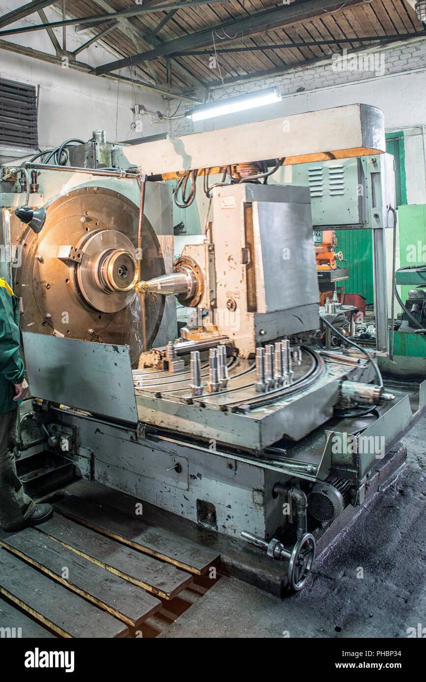 Industrial lathe works metal precision hi-res stock photography and ...