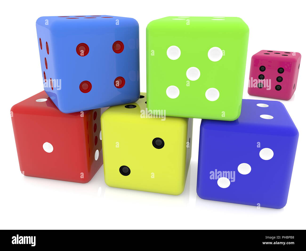 Dice colors hi-res stock photography and images - Alamy