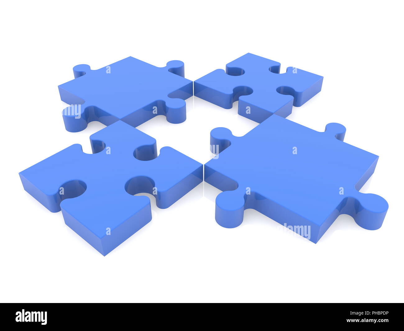 Four puzzle pieces hi-res stock photography and images - Alamy