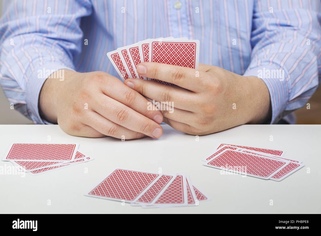 Poker table and player hi-res stock photography and images - Alamy