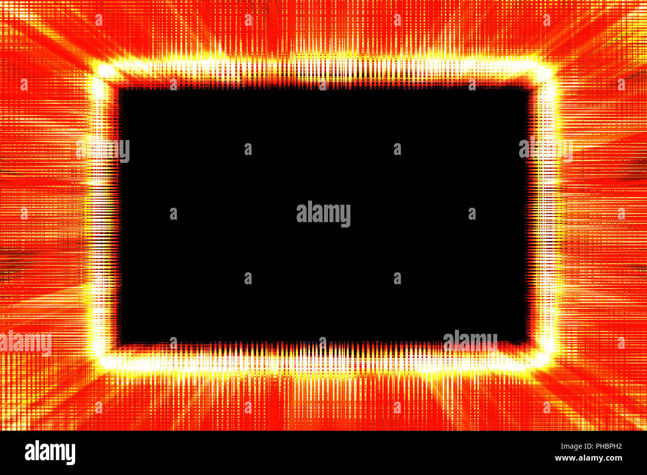 Rough red and yellow sunburst border Stock Photo - Alamy