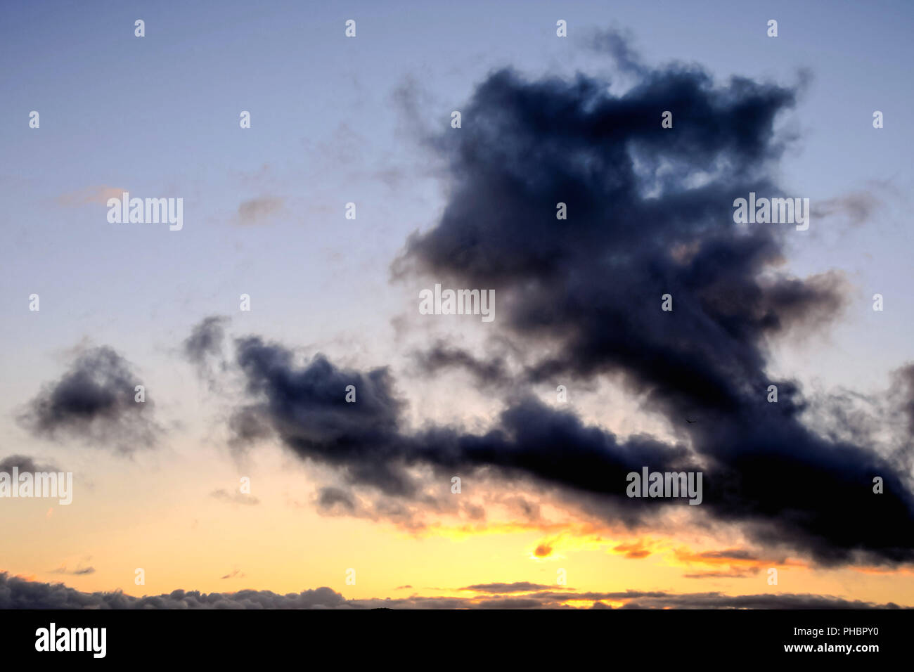Colored Clouds at Sunset Stock Photo - Alamy