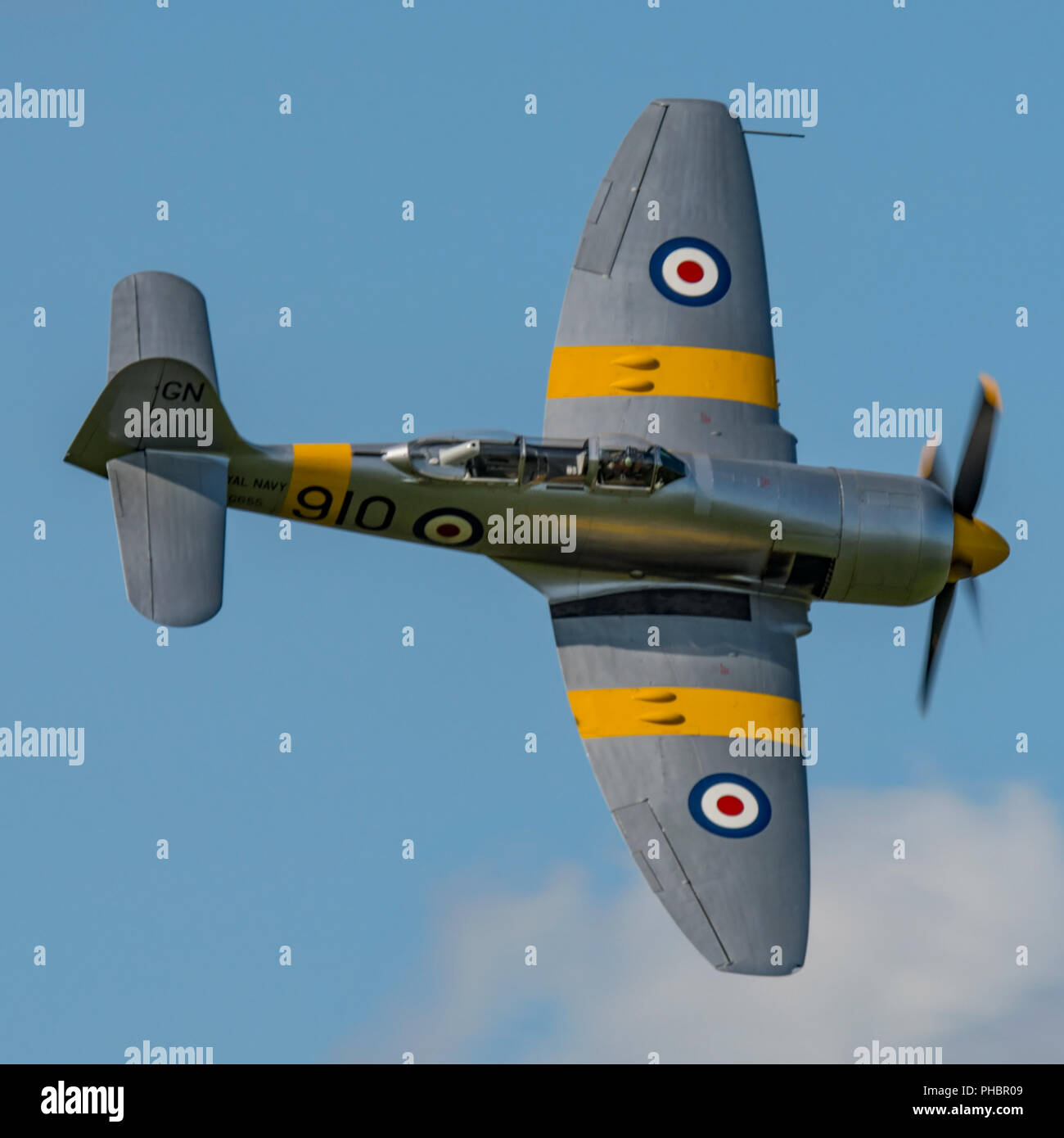 The Hawker Sea Fury T20 two seat trainer aircraft from the Fighter ...