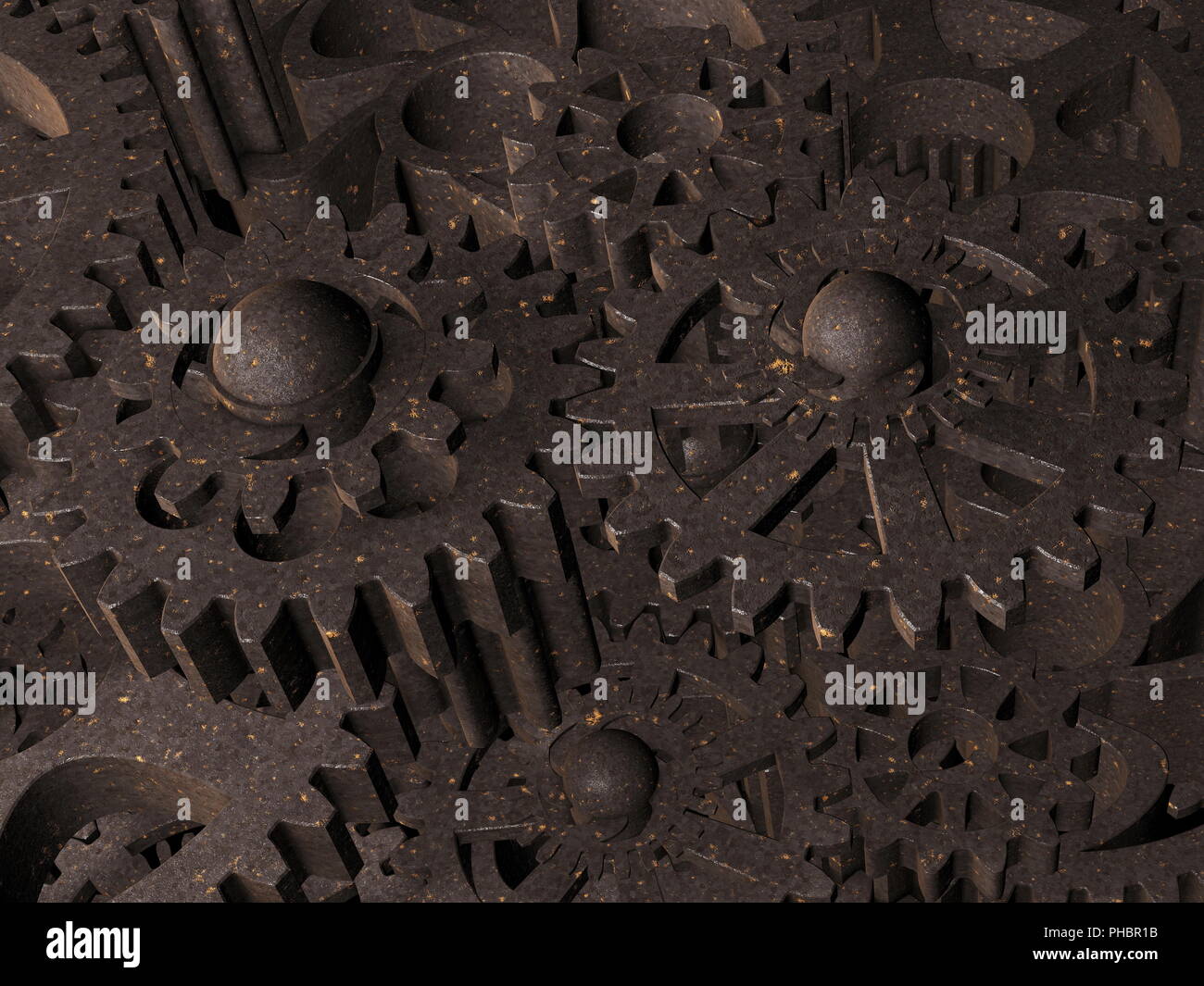 Rusted gears hi-res stock photography and images - Alamy