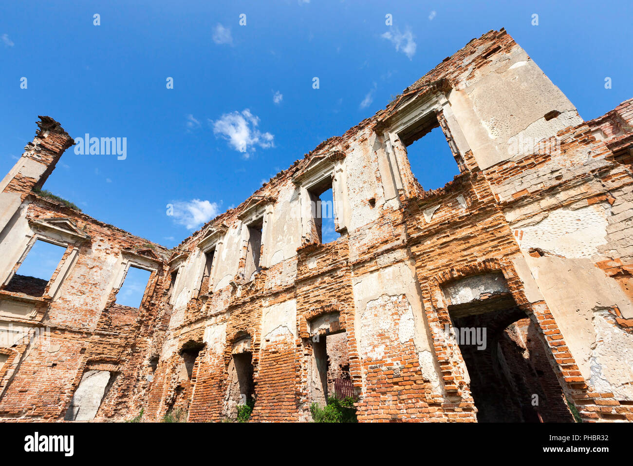 brick ruins and parts of the wall of the old palace to rest rich people ...