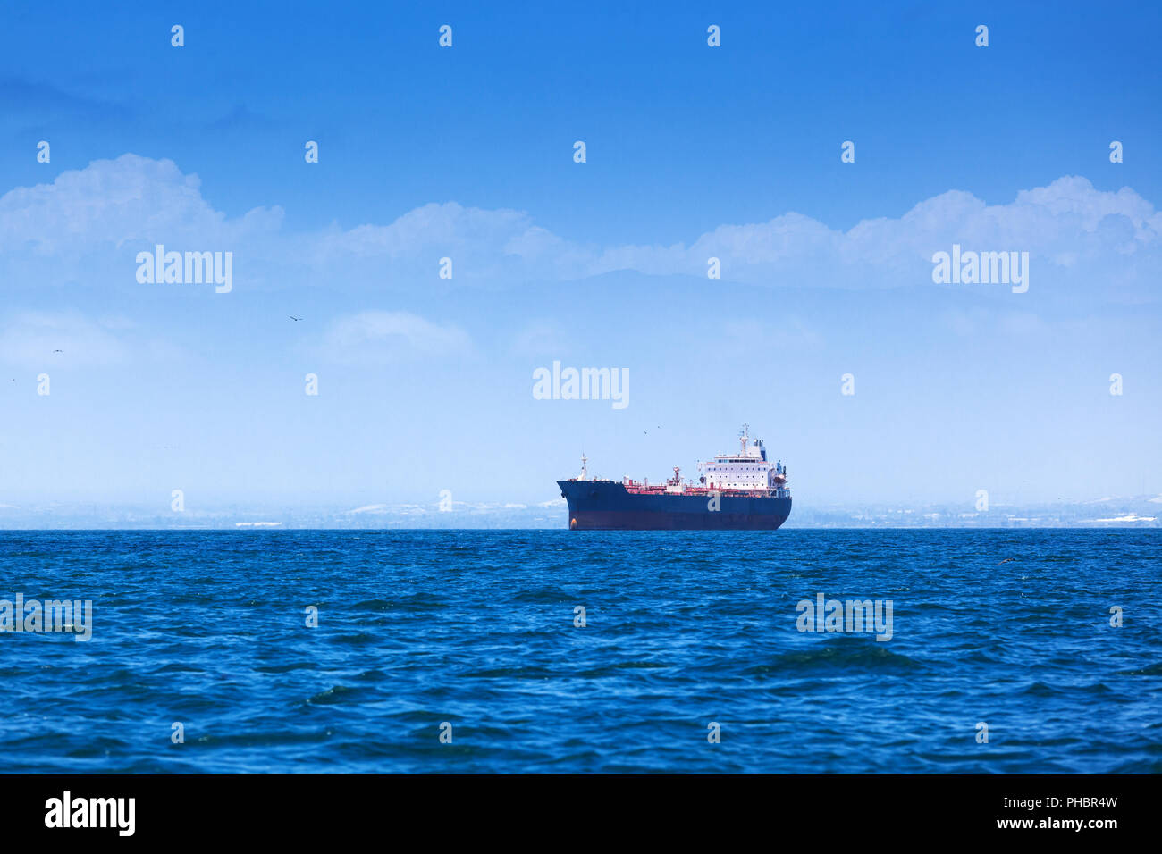 modern tanker in the ocean bay Stock Photo - Alamy