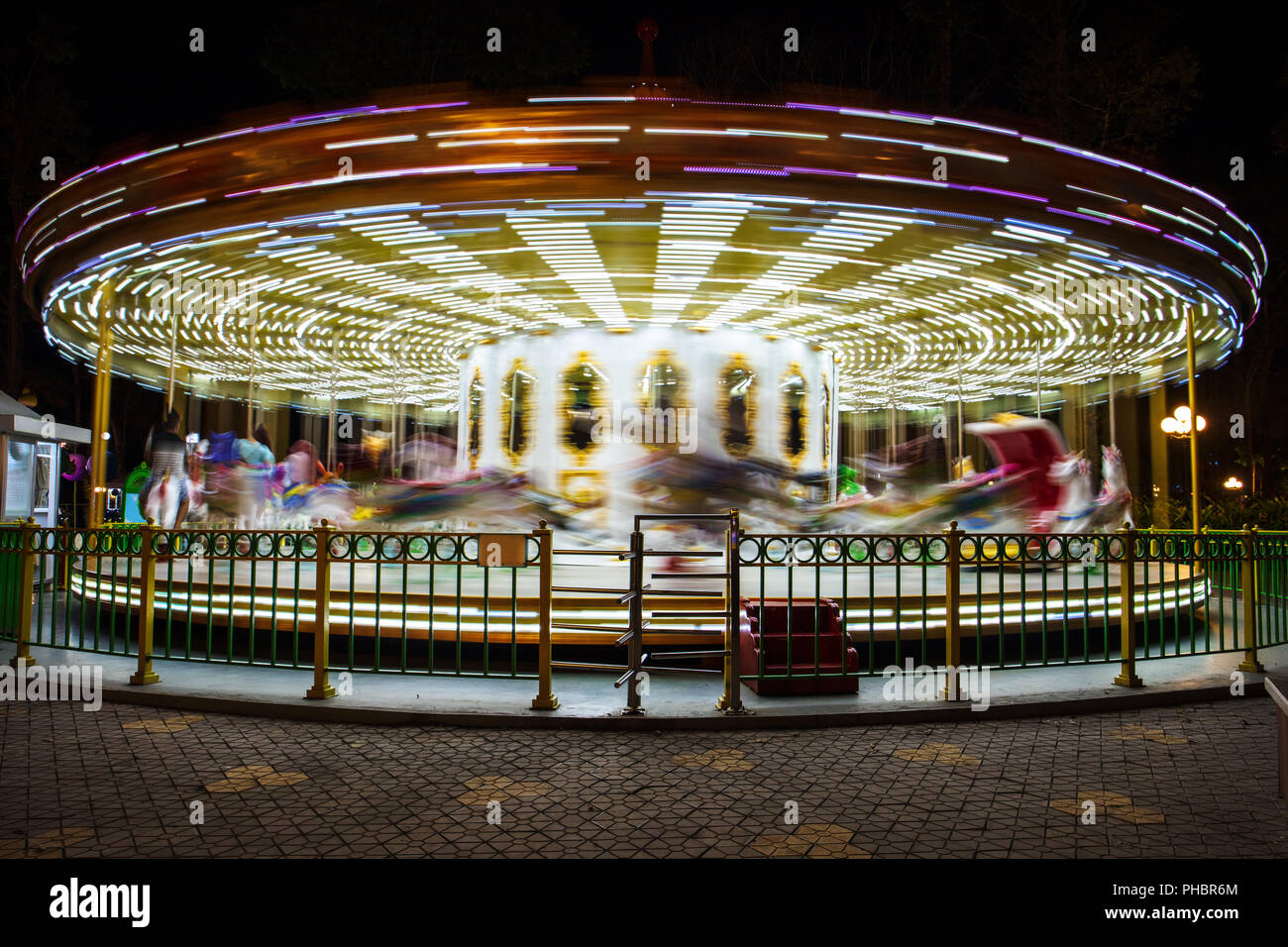 beautiful bright carousel Stock Photo - Alamy