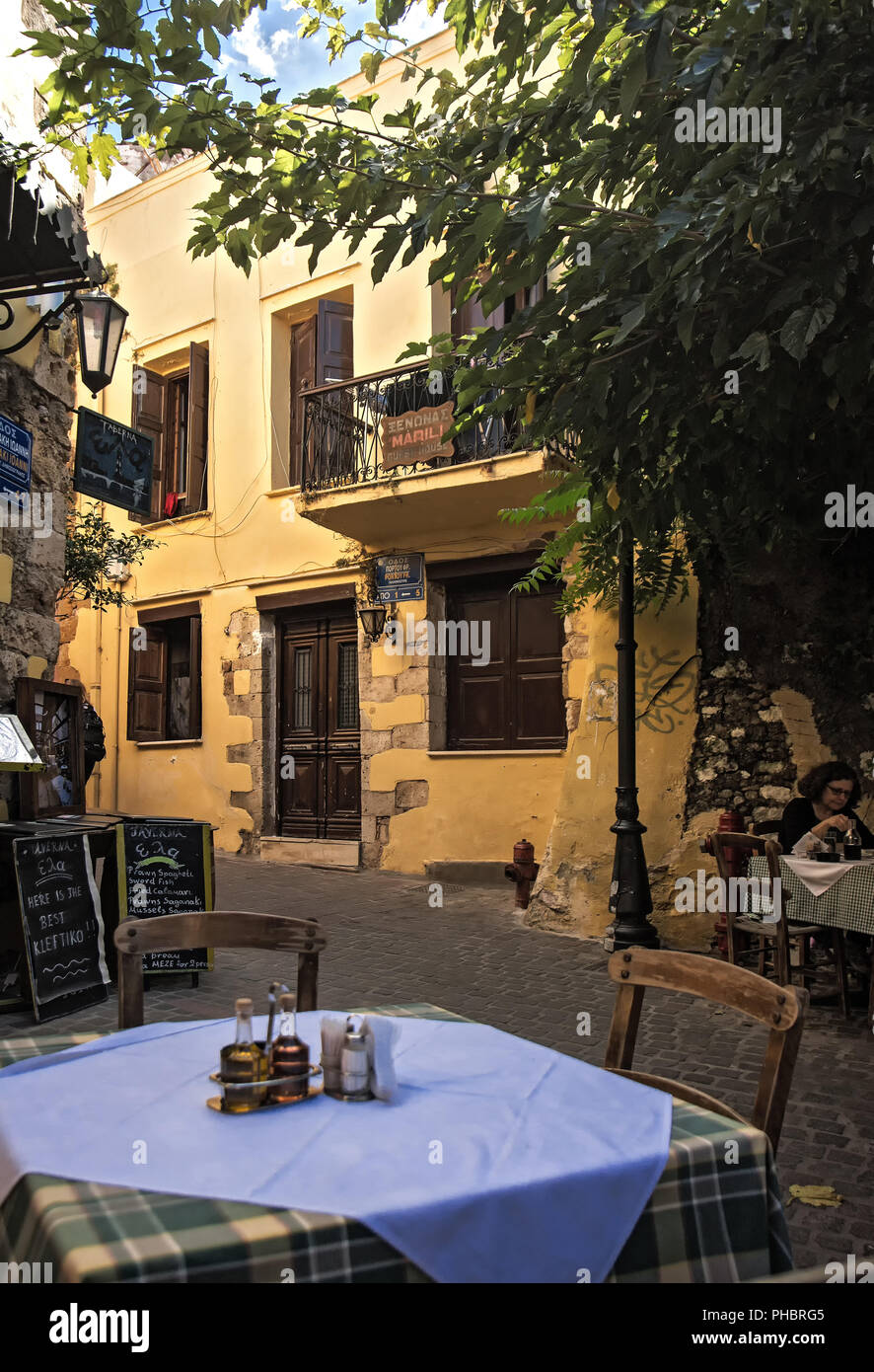 Old Town Chania, Crete Stock Photo - Alamy
