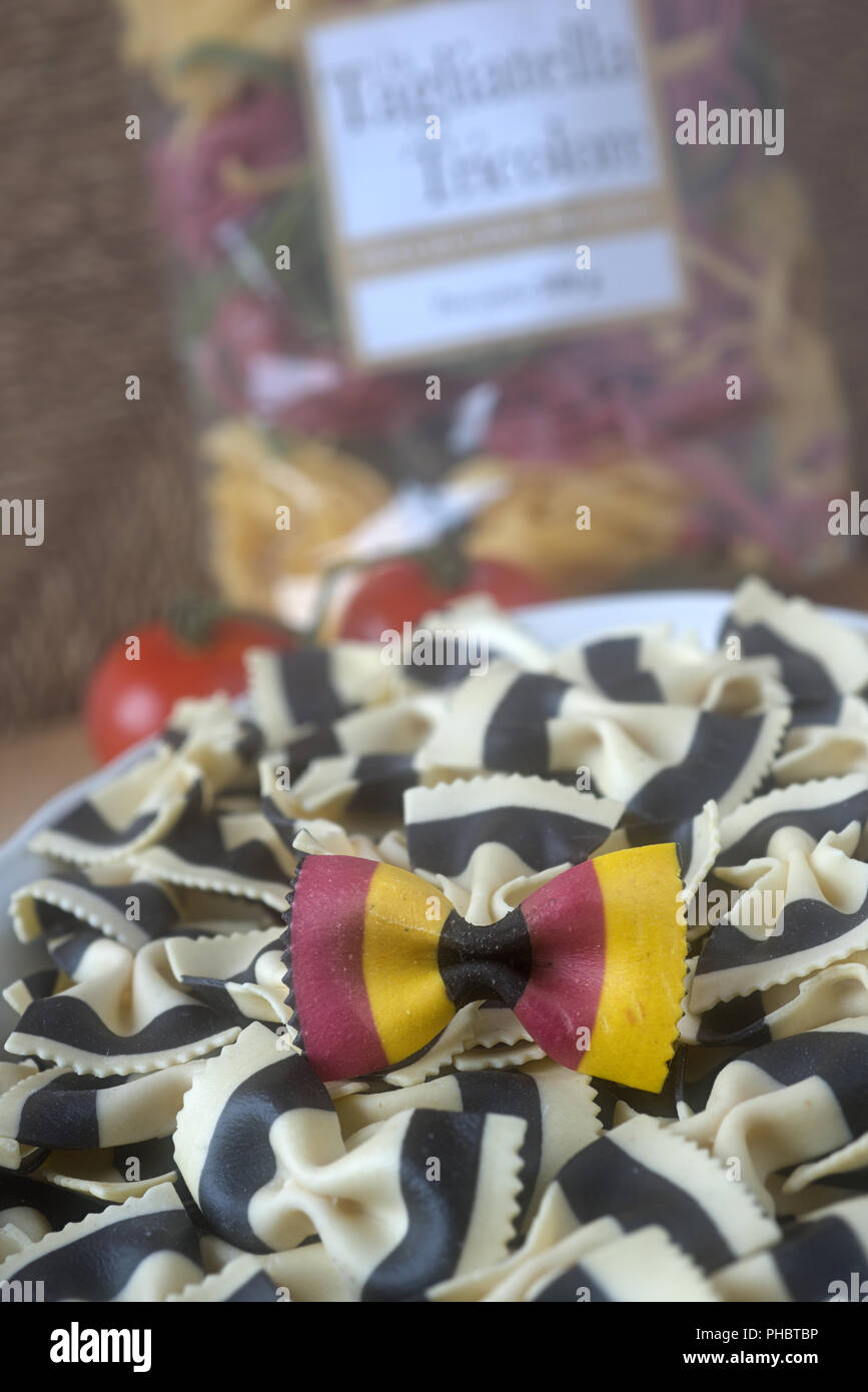 Italian noodles, colored farfale Stock Photo - Alamy