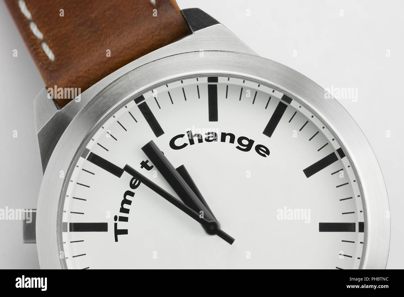Watch with text Time to Change Stock Photo - Alamy