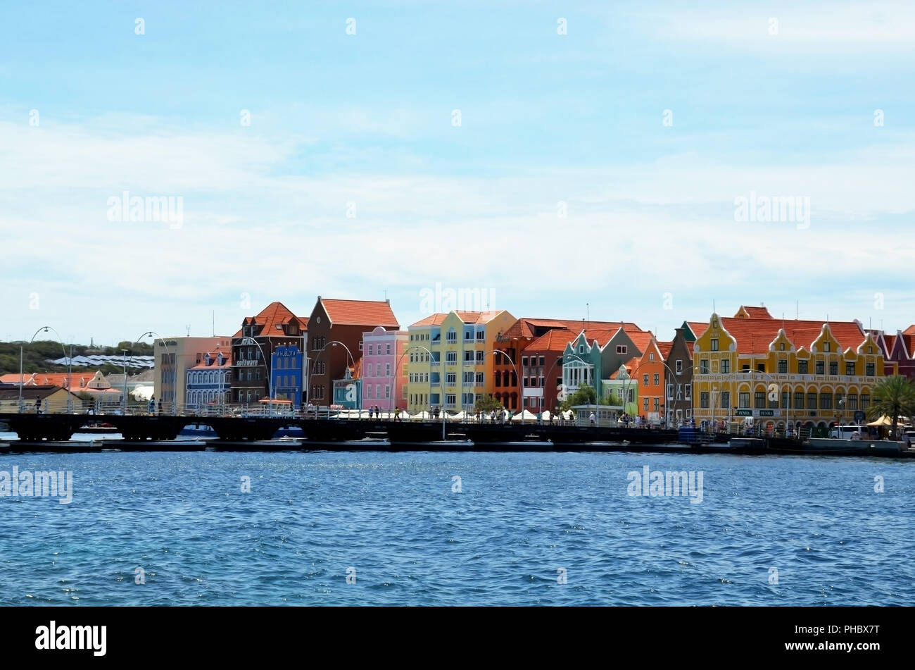 Colorful architectural buildings of Willemstad, Curacao Stock Photo - Alamy