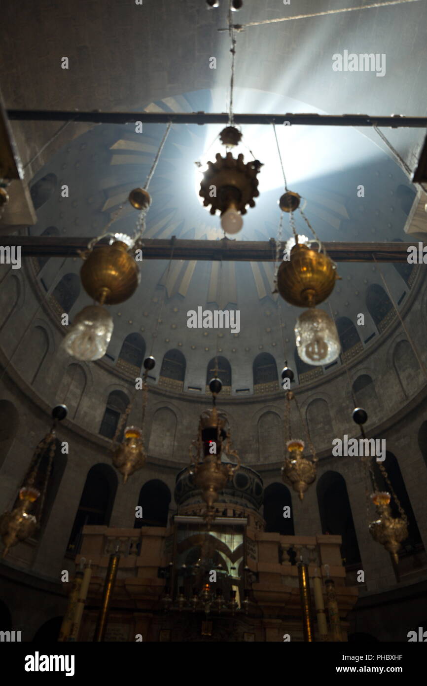 Israel, Jerusalem, June 2018: interior of the Lord's Temple in ...