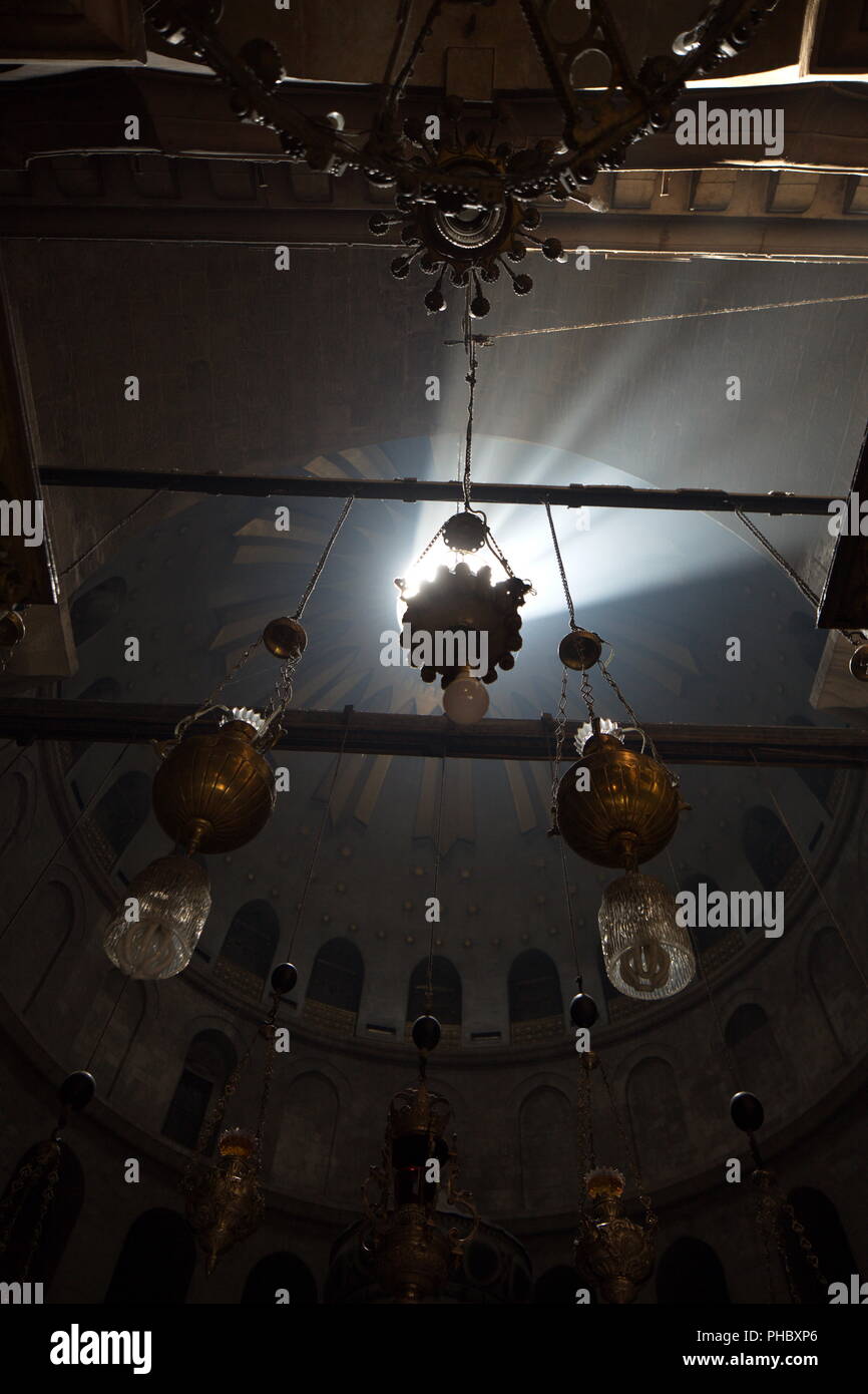 Israel, Jerusalem, June 2018: interior of the Lord's Temple in ...