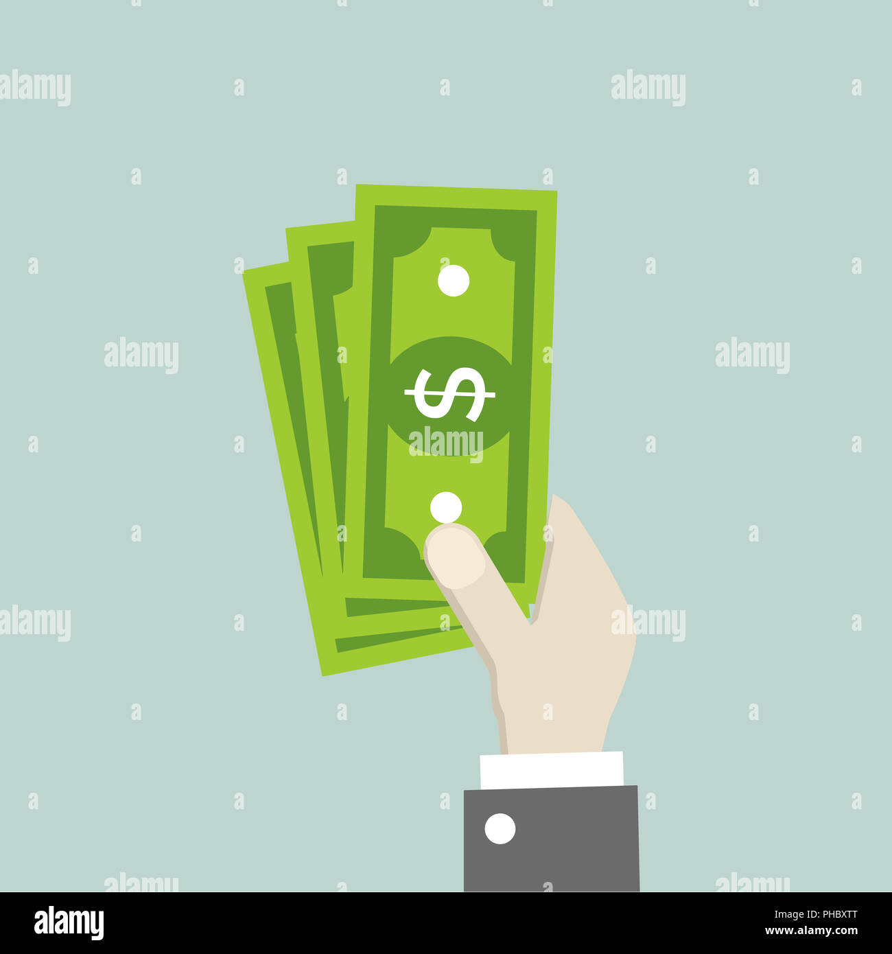 Hand holding Money Stock Photo - Alamy