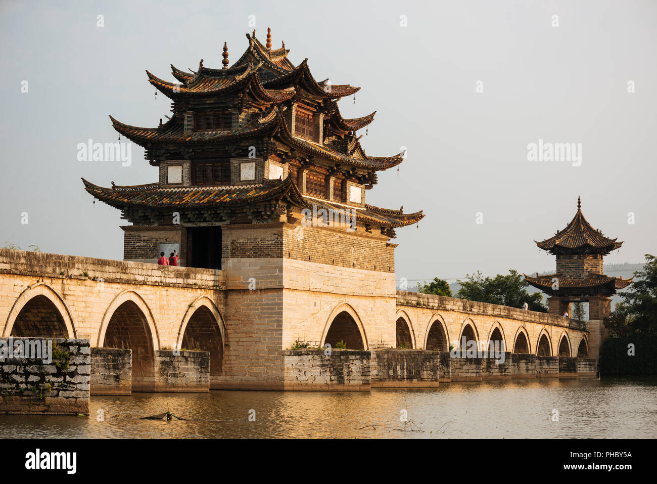 Twin Dragon Bridge (Shuanglong Qiao), Jianshui, Yunnan Province, China ...