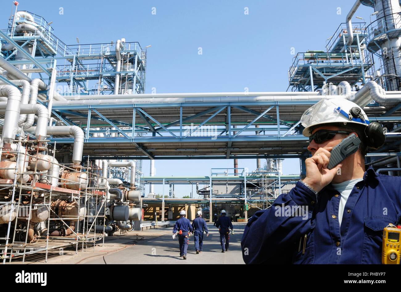 Refinery pipelines inside oil gas hi-res stock photography and images ...