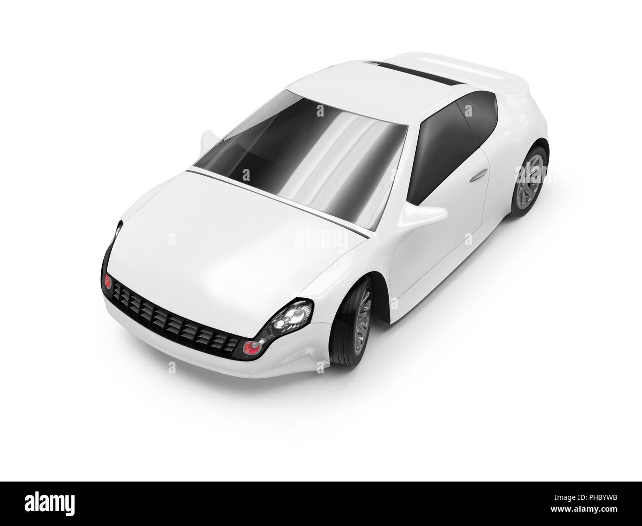 3d rendered car Cut Out Stock Images & Pictures - Alamy