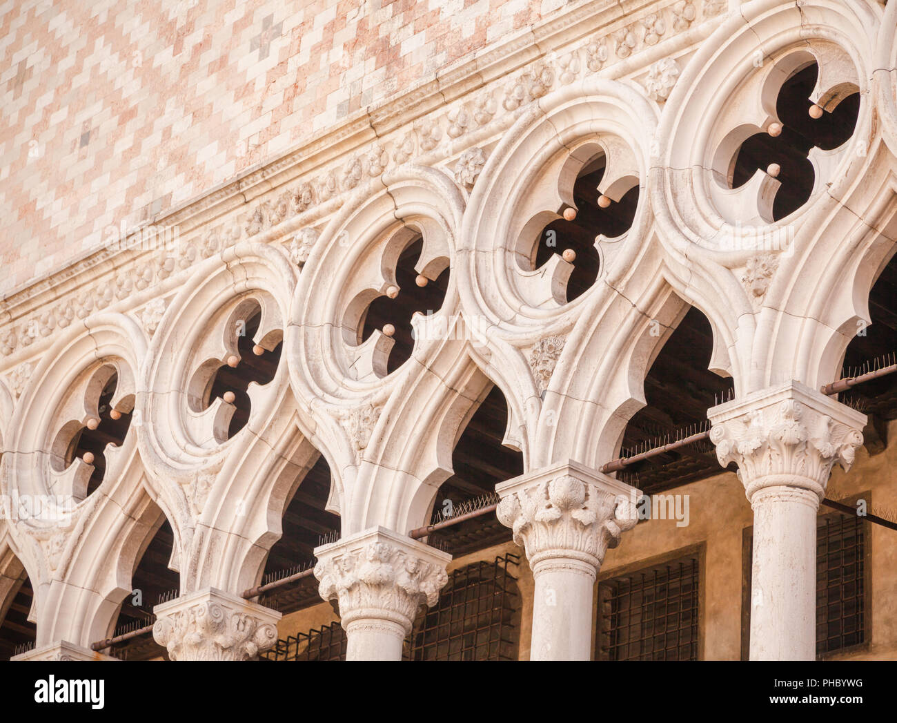 Venice, Italy - Columns perspective Stock Photo - Alamy