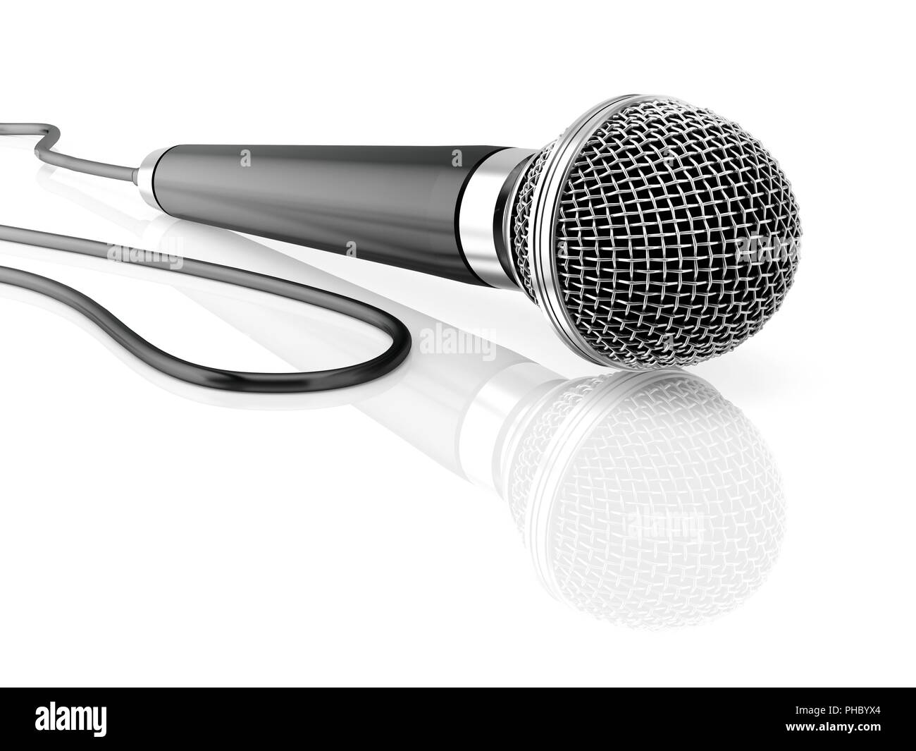 Microphone illustration hi-res stock photography and images - Alamy
