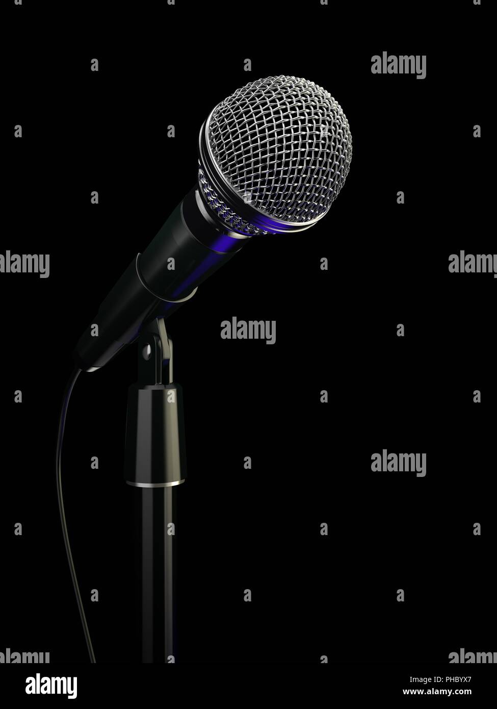 Microphone illustration hi-res stock photography and images - Alamy