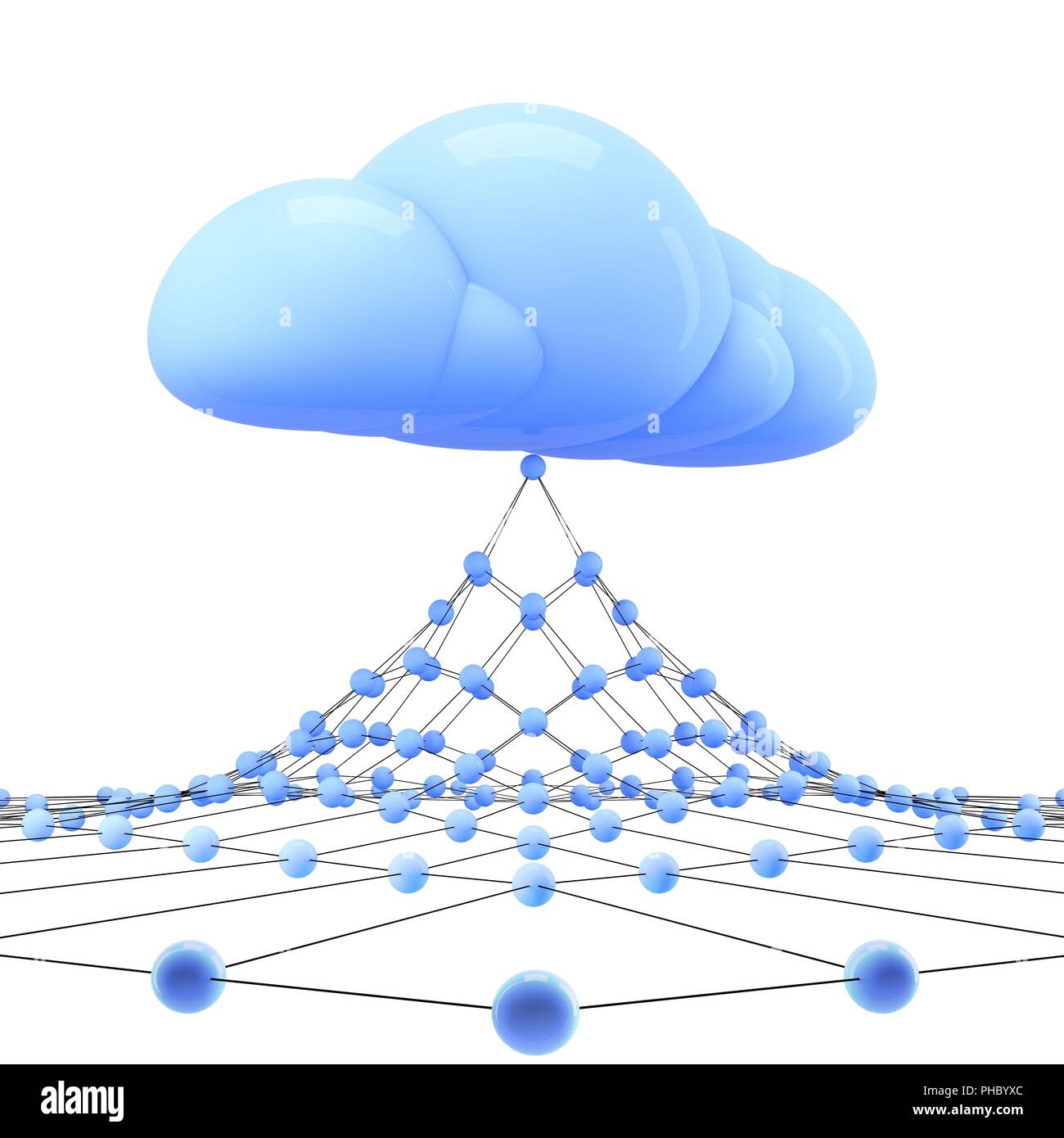 Cloud technology, conceptual illustration Stock Photo - Alamy