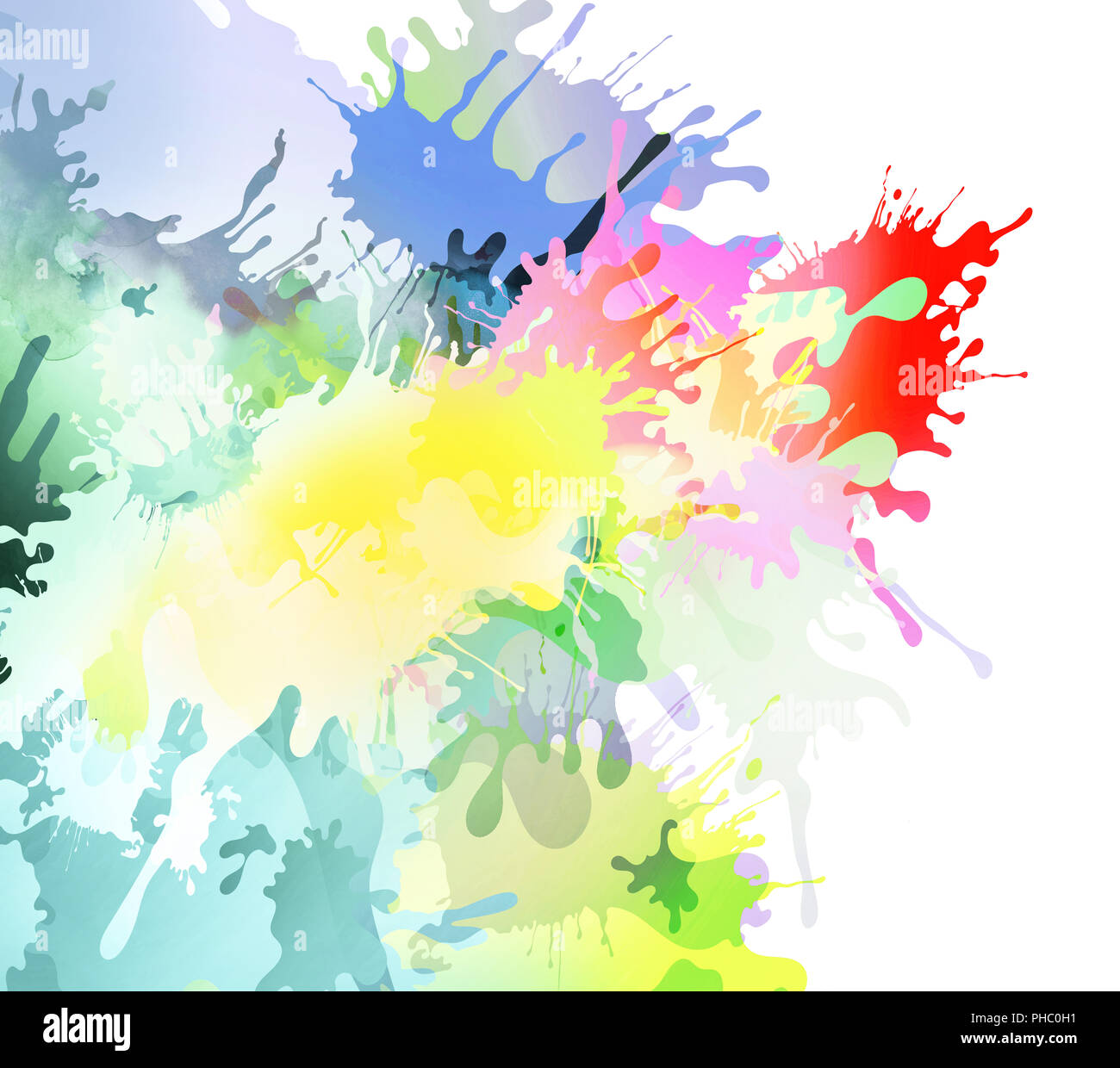 paint pattern and splatter background with paint runs Stock Photo - Alamy