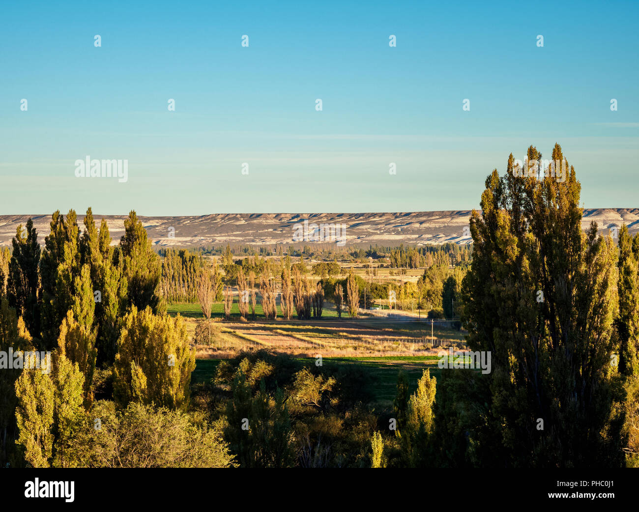 Chubut Valley, elevated view, Gaiman, The Welsh Settlement, Chubut ...
