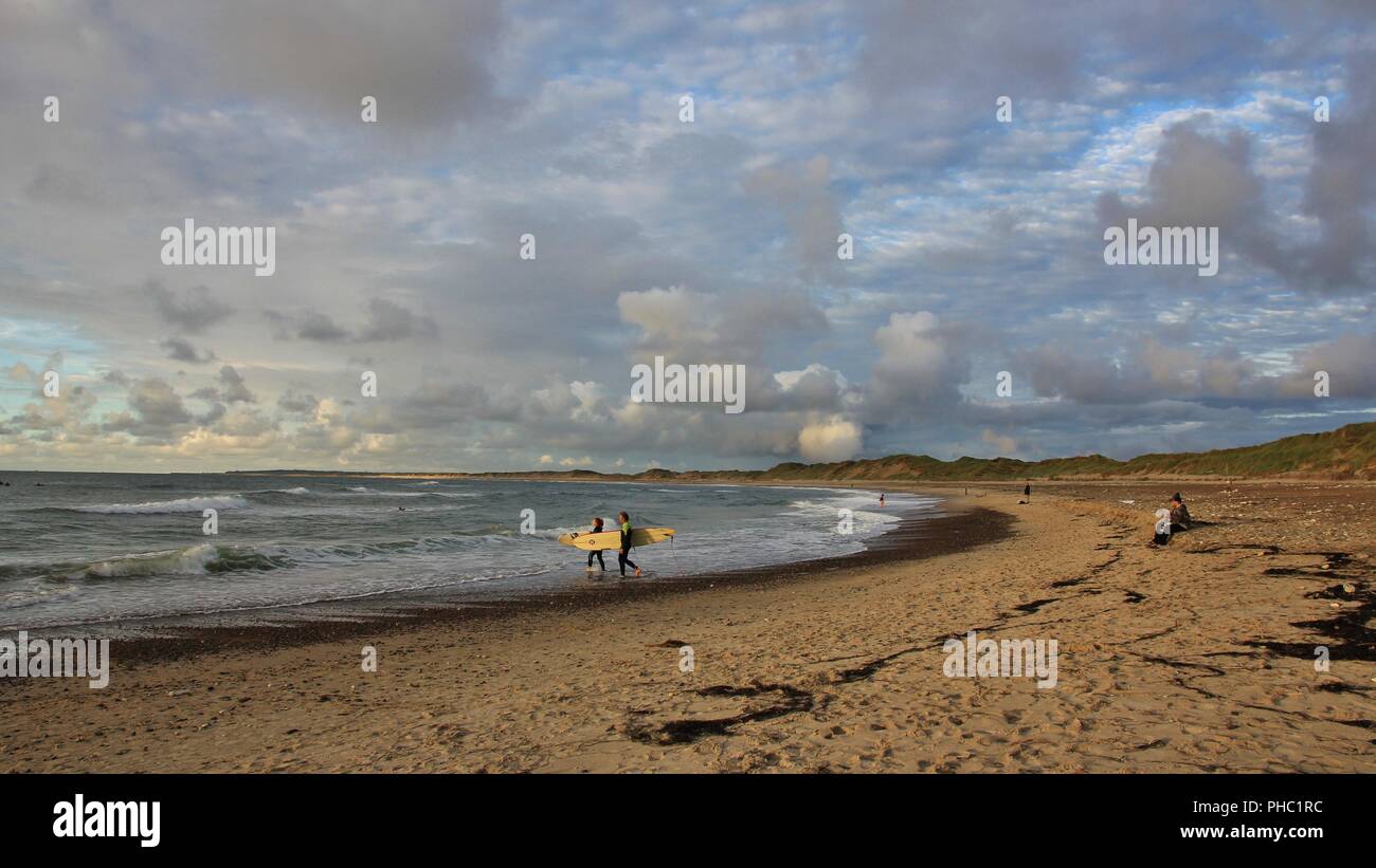 Surf spot Klitmoller, west coast of Denmark Stock Photo - Alamy