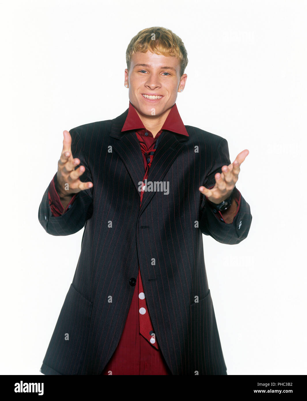 Brian Littrell (Backstreet Boys) on 24.08.1996 in London. | usage ...