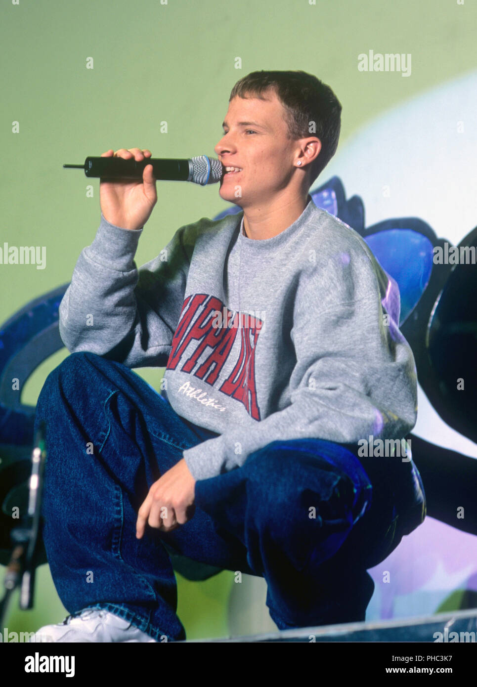 Brian Littrell (Backstreet Boys) on 17.11.1996 in London. | usage worldwide Stock Photo - Alamy