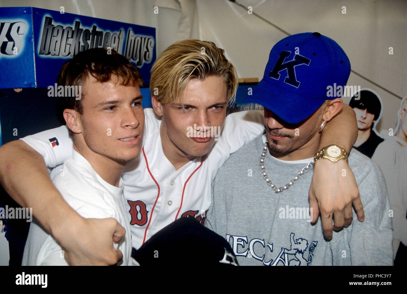 Backstreet Boys (l-r): Brian Littrell, Nick Carter, Alexander James ...