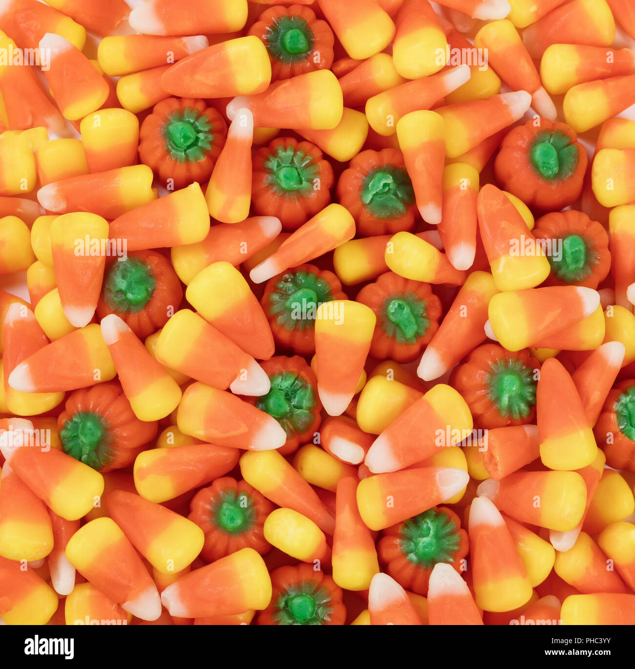Filled frame of Halloween Candy Treats Stock Photo - Alamy