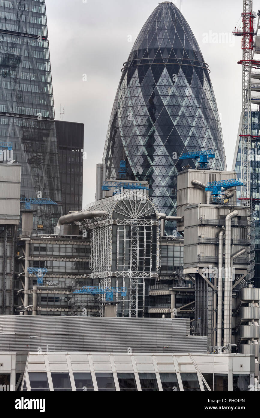 Roof of the gherkin hi-res stock photography and images - Alamy