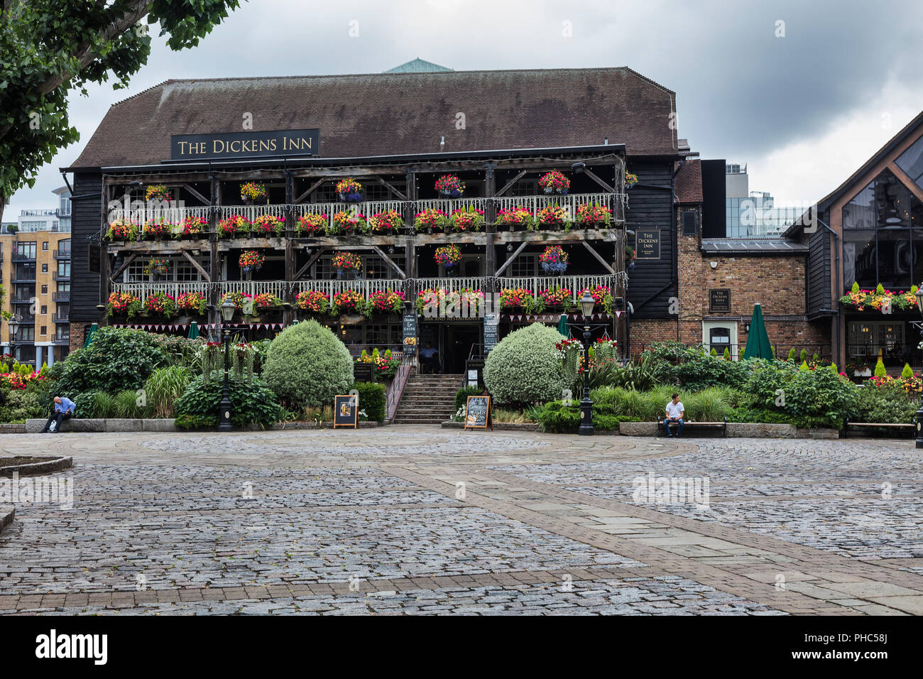 The Dickens Inn restaurant, St Katharine Docks, London, England, UK ...