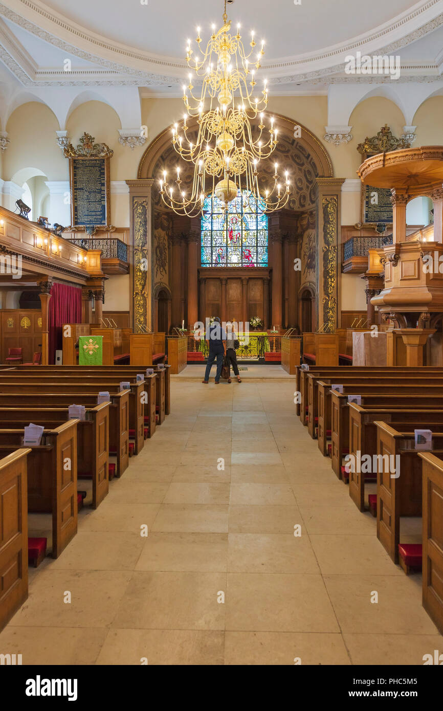 St Alphege's church (1718), Greenwich, London, England, UK Stock Photo ...