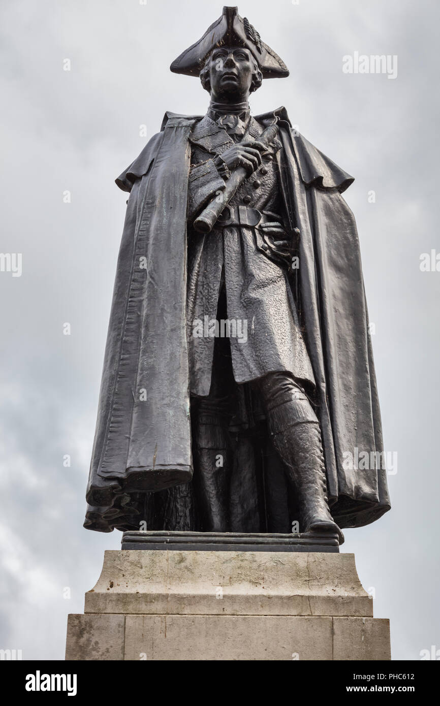 Statue of James Wolfe, Greenwich, London, England, UK Stock Photo - Alamy