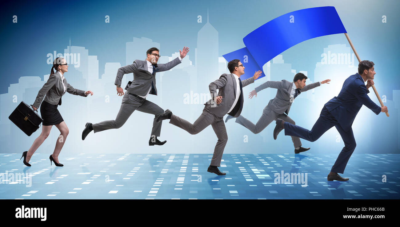 Man chasing woman concept running hi-res stock photography and images ...