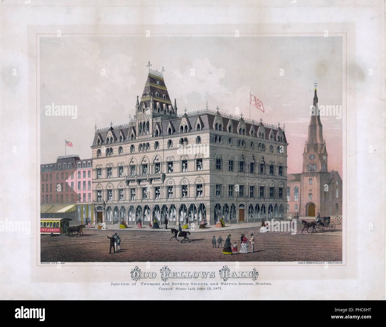 Odd fellows hall Stock Photo - Alamy