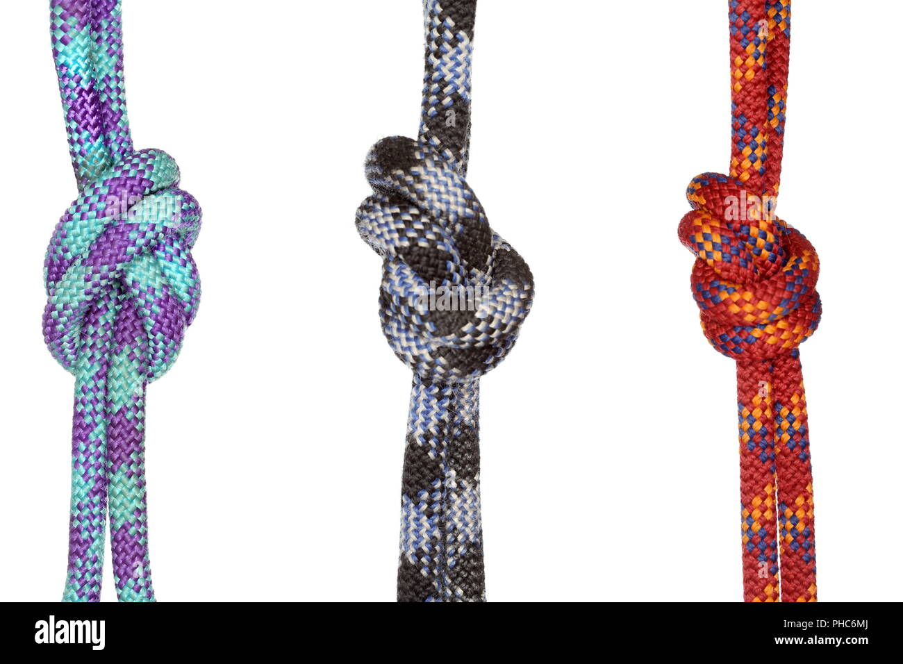 Three ropes and knots hi-res stock photography and images - Alamy