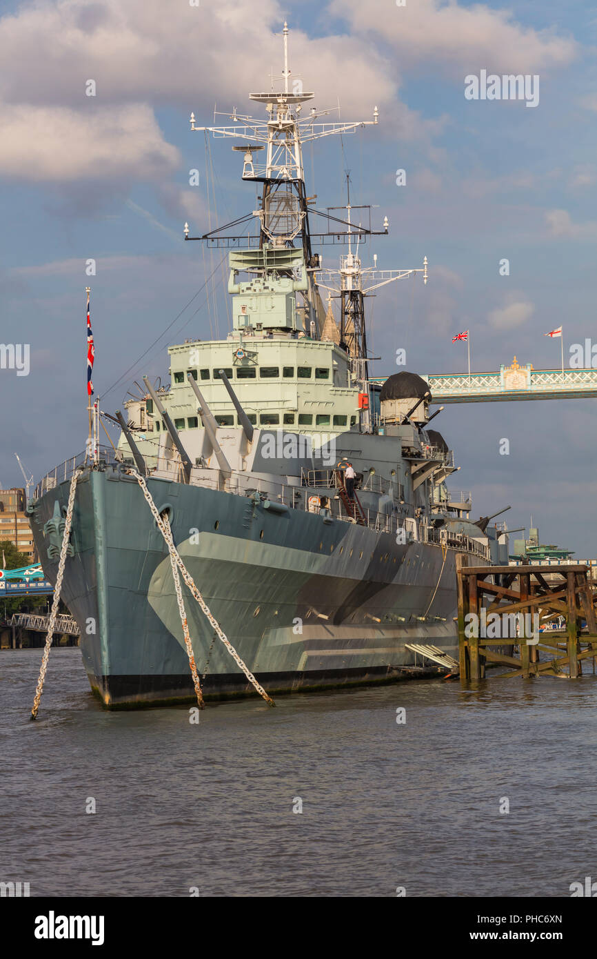 HMS Belfast, London, England, UK Stock Photo - Alamy