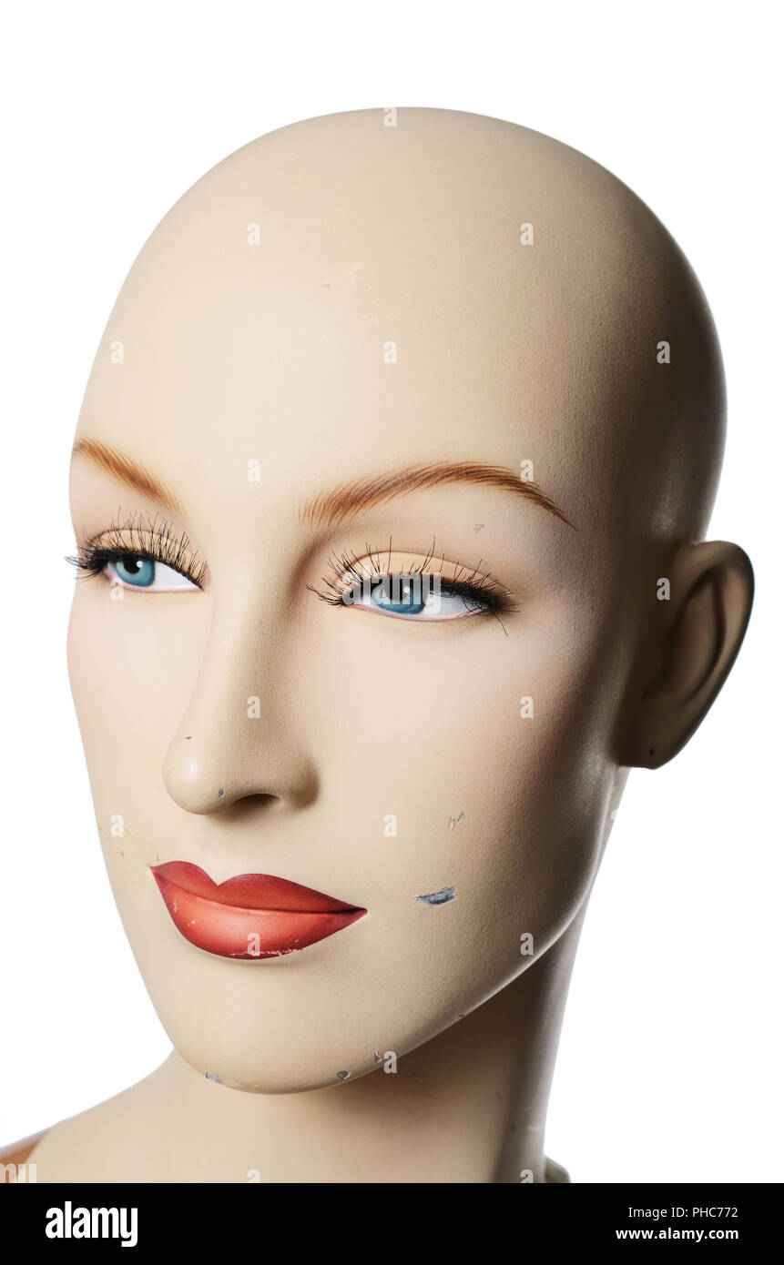 headshot of a female manneqin, vertical Stock Photo - Alamy