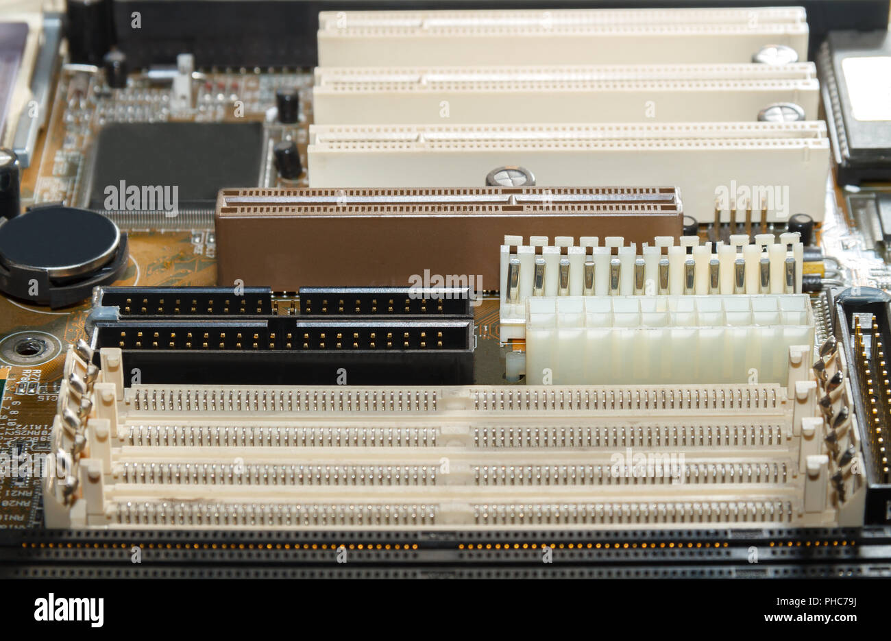 Motherboard close up Stock Photo - Alamy