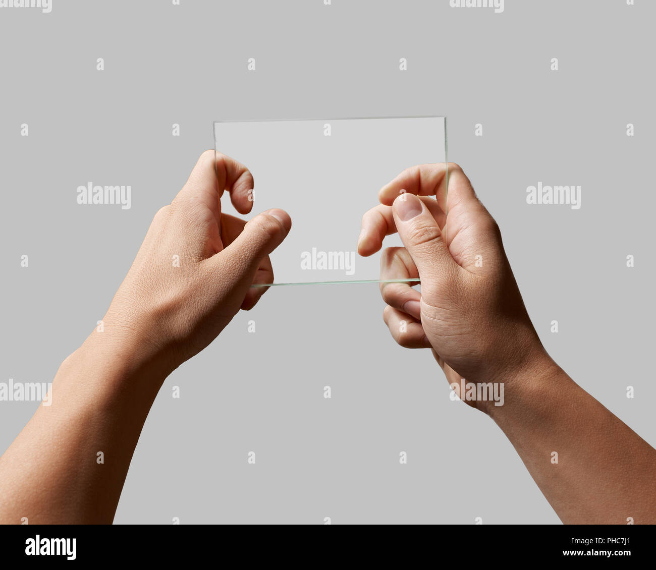 Male hand in transparent hi-res stock photography and images - Alamy