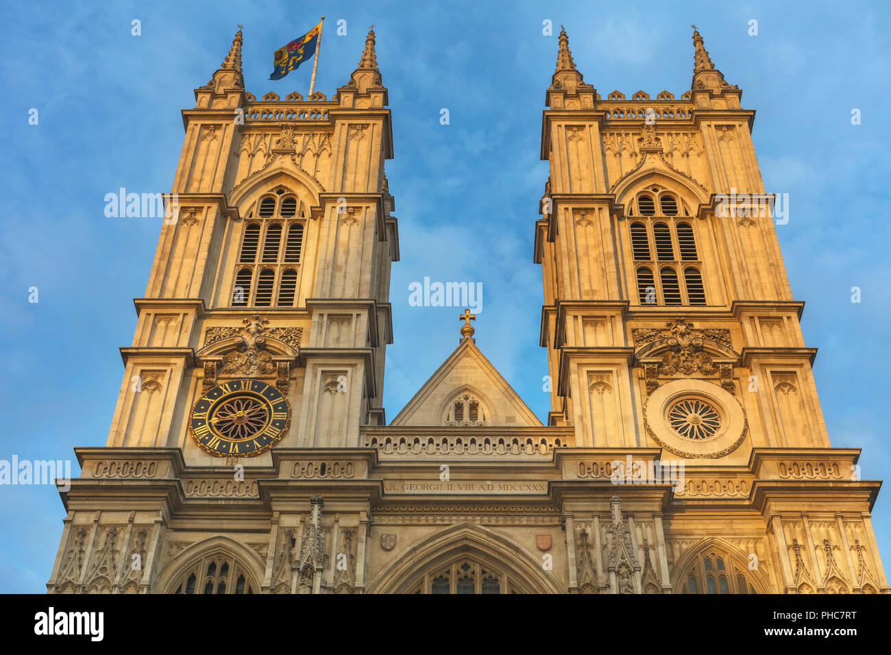 Western facade of Westminster Abbey, London, England, UK Stock Photo ...