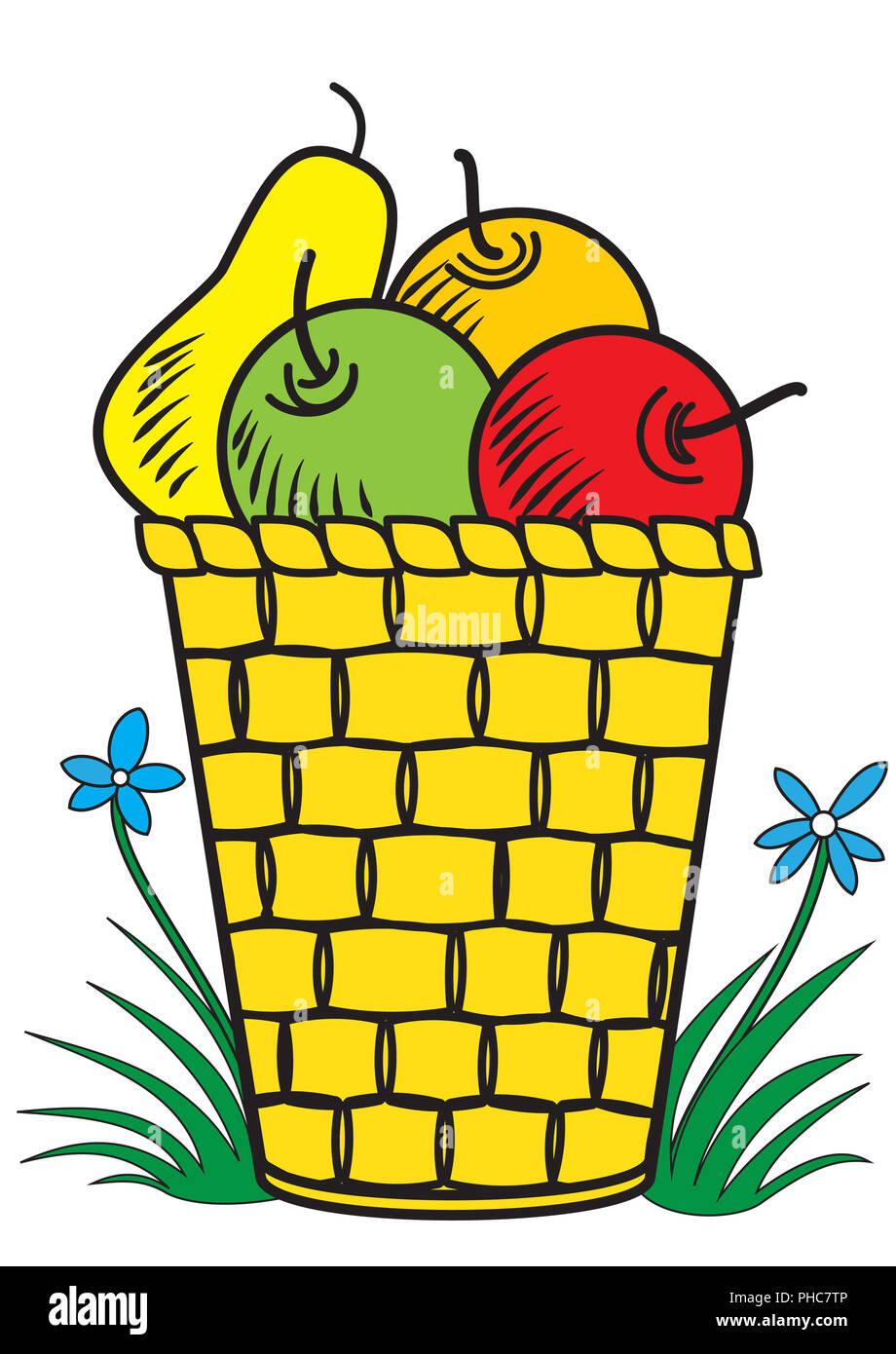 Raw fruits apples pears Cut Out Stock Images & Pictures - Alamy