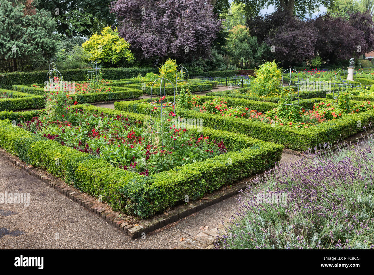 Dutch garden, Holland park, London, England, UK Stock Photo - Alamy