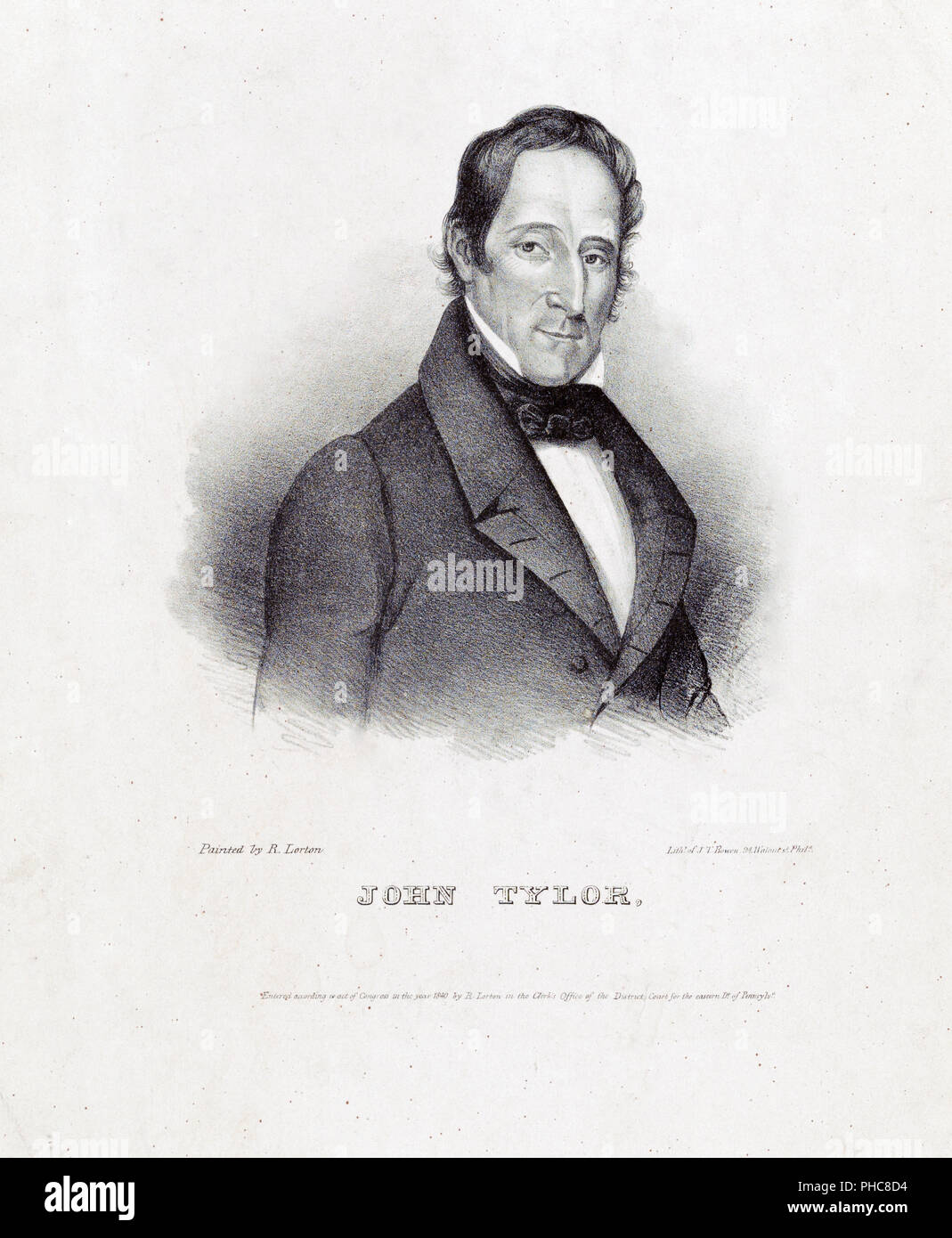 John tyler portrait hi-res stock photography and images - Alamy