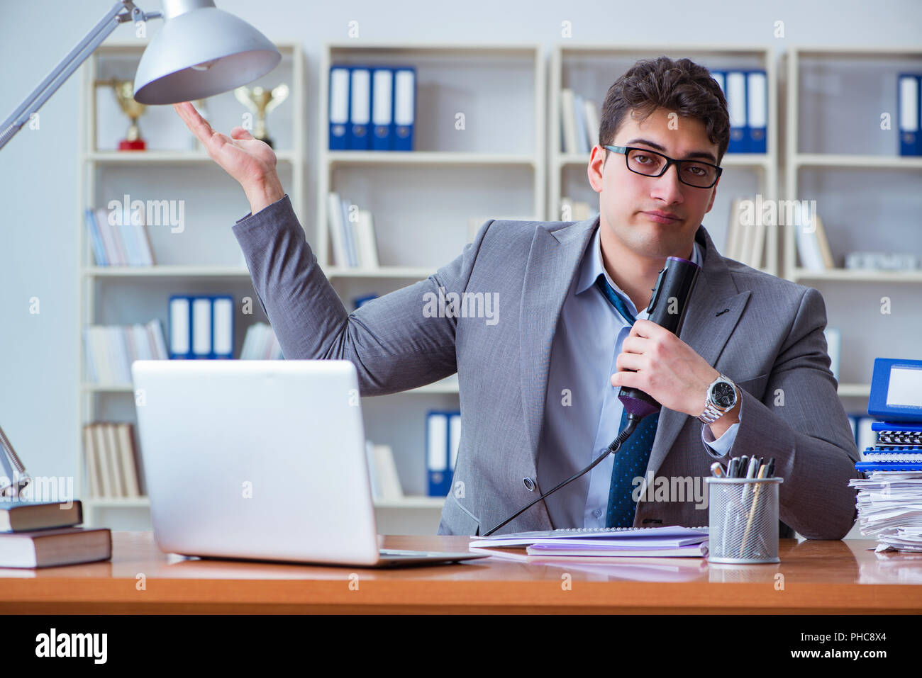 Businessman sweating hi-res stock photography and images - Alamy