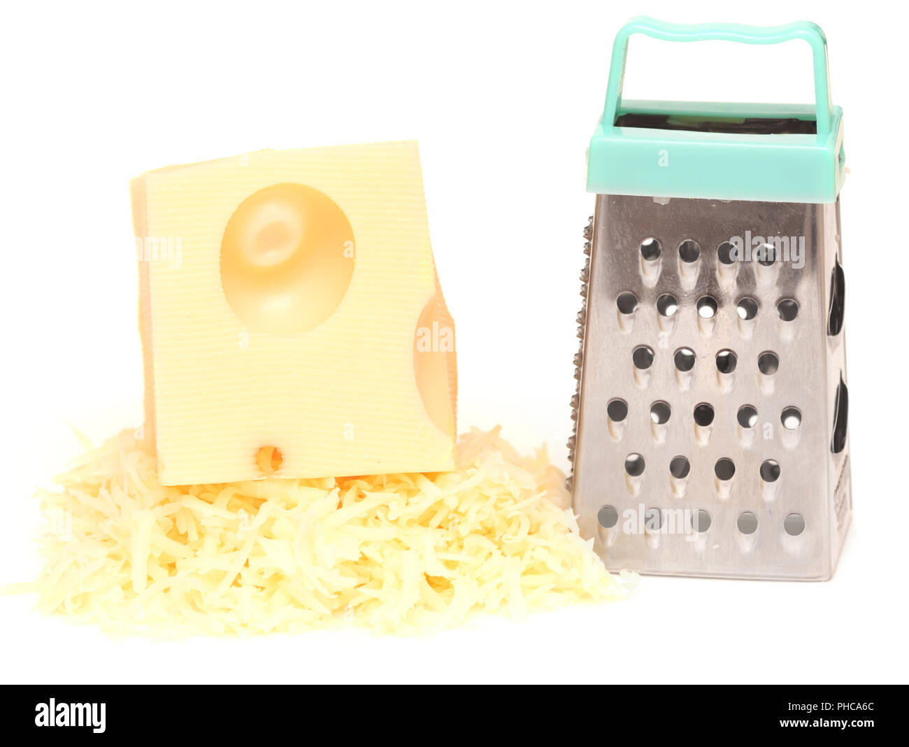 Grated cheddar cheese metal cheese grater hi-res stock photography and images - Alamy