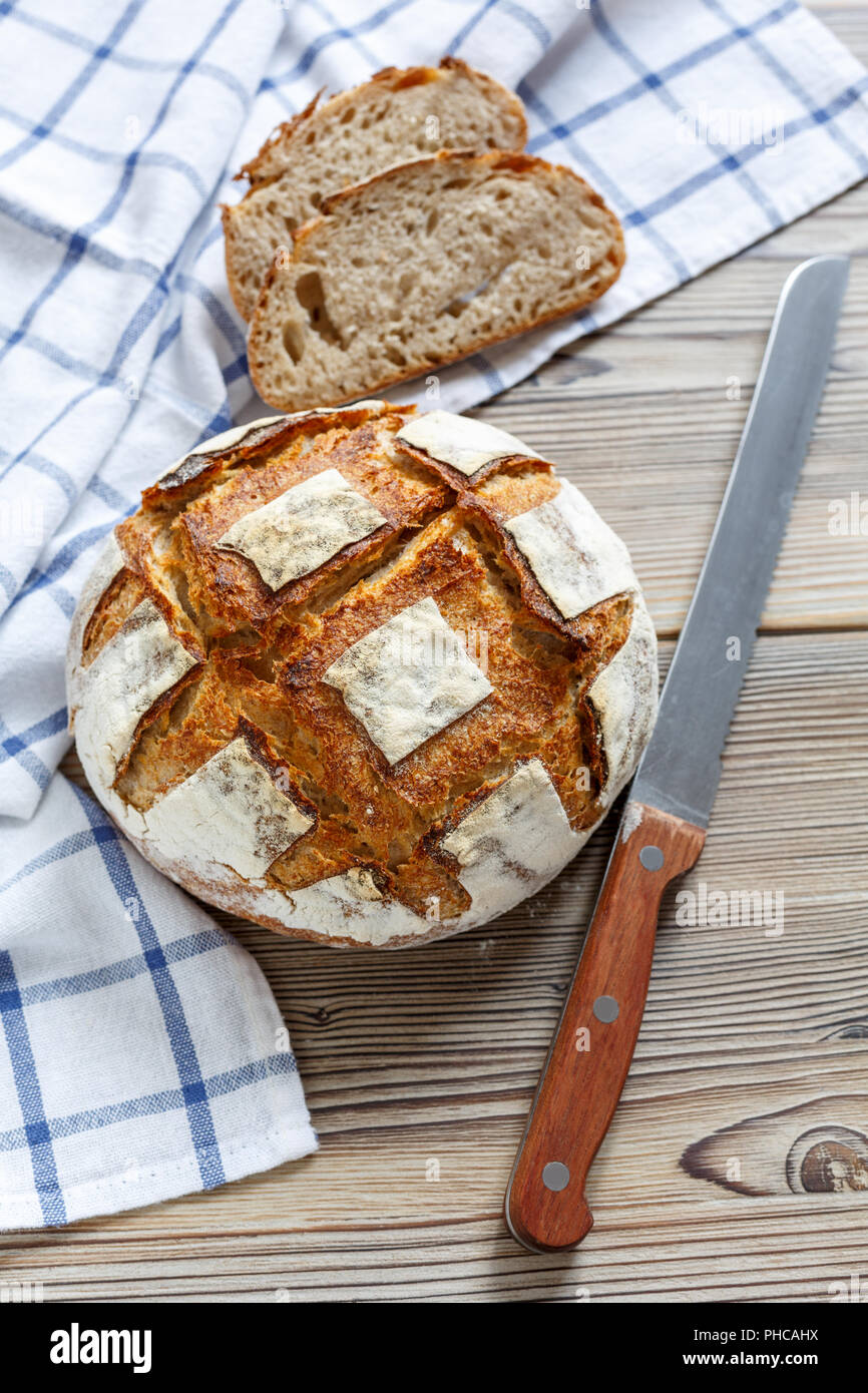Homemade Vermont sourdough bread Stock Photo - Alamy